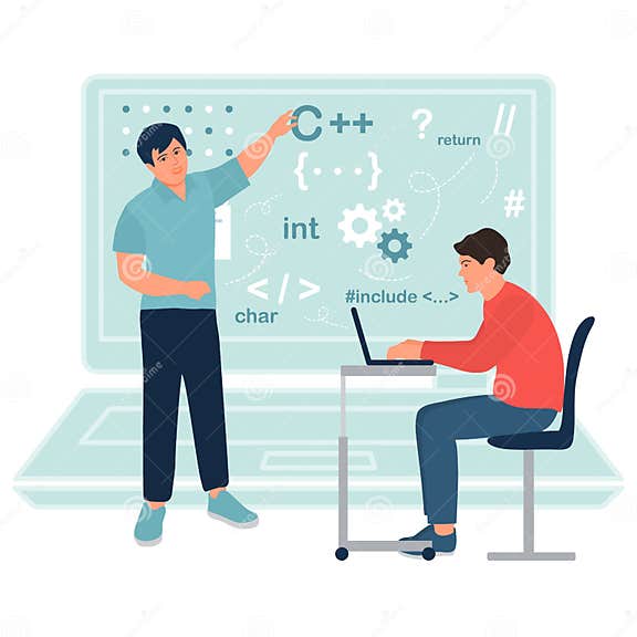 Programming Languages Learning Software Coding it Stock Vector - Illustration of learn, learning ...