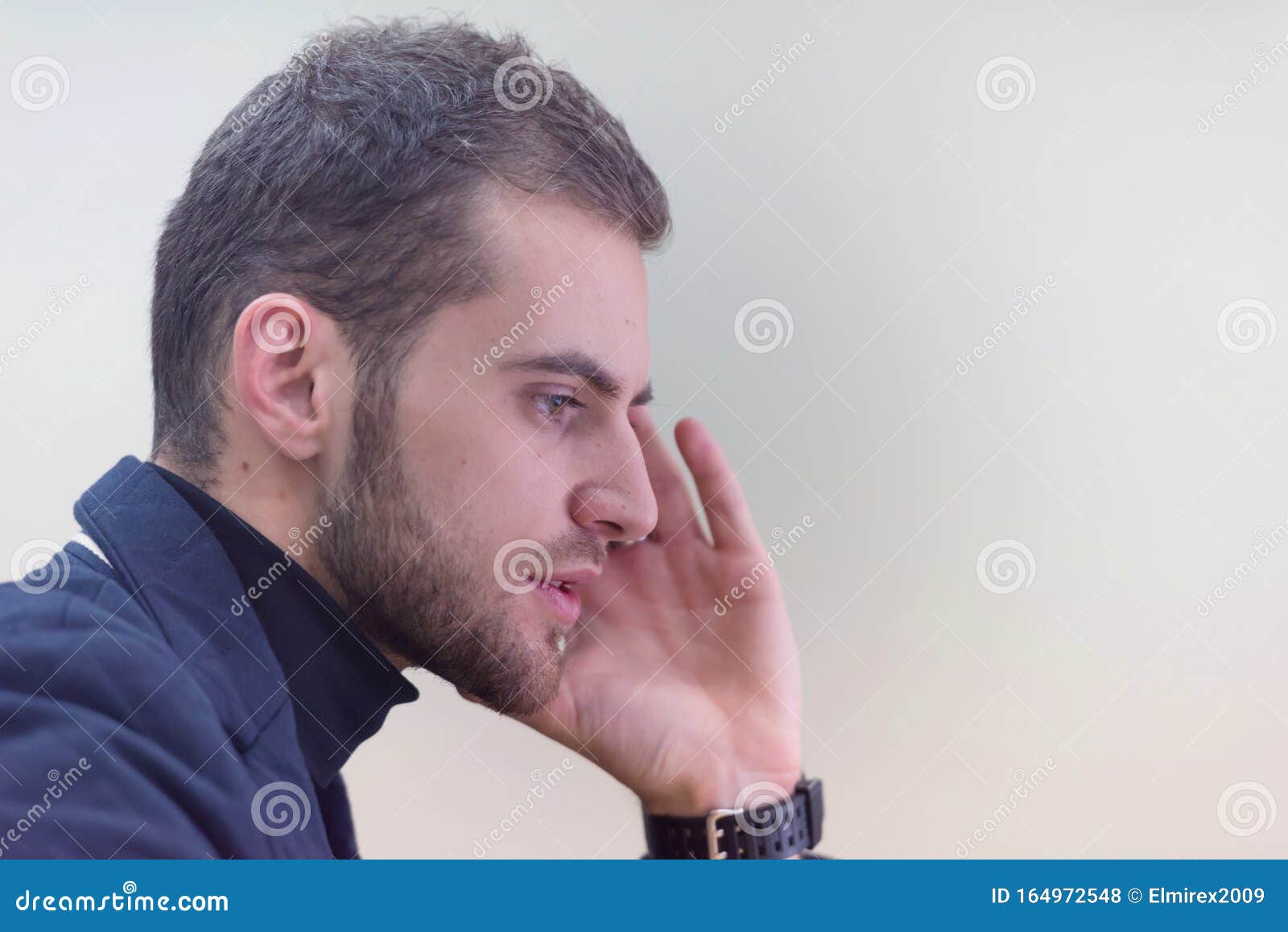 Programming. Man Working on Computer in it Office, Sitting at Desk ...