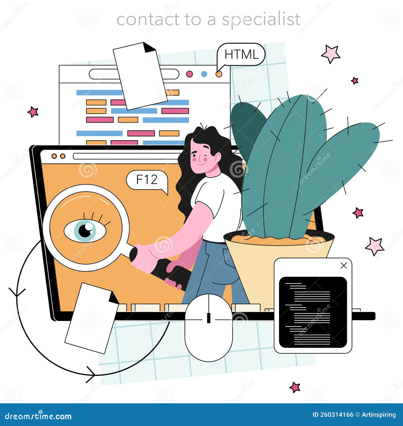 Programming Online Service Or Platform Idea Of Coding Testing Stock 4687