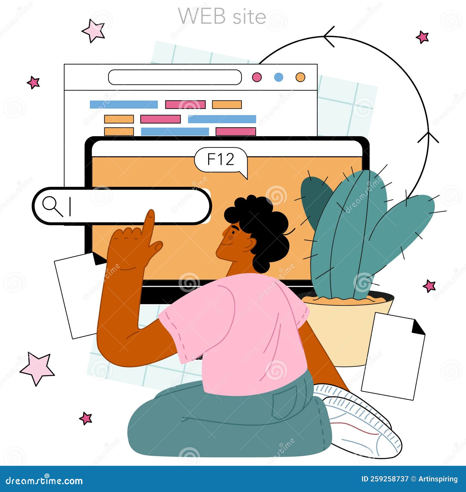Programming Online Service Or Platform Idea Of Coding Testing Stock Vector Illustration Of