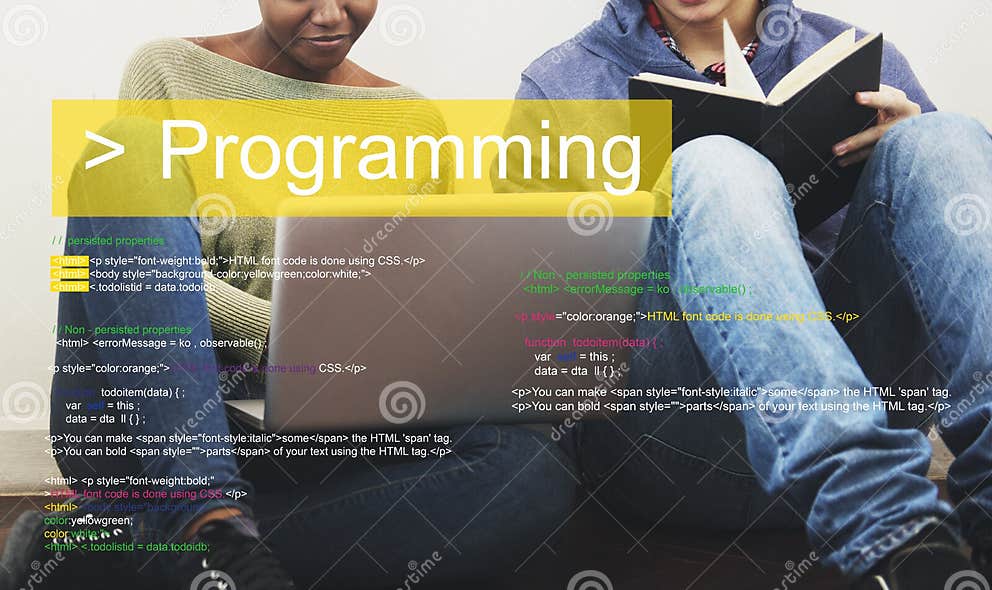 Programming Script Text Coding Word Stock Image - Image of language ...