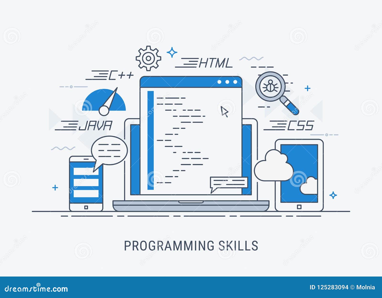 Programming Skills Vector Illustration Stock Vector - Illustration of ... Programming Skills Vector Illustration Stock Vector - Illustration of ...