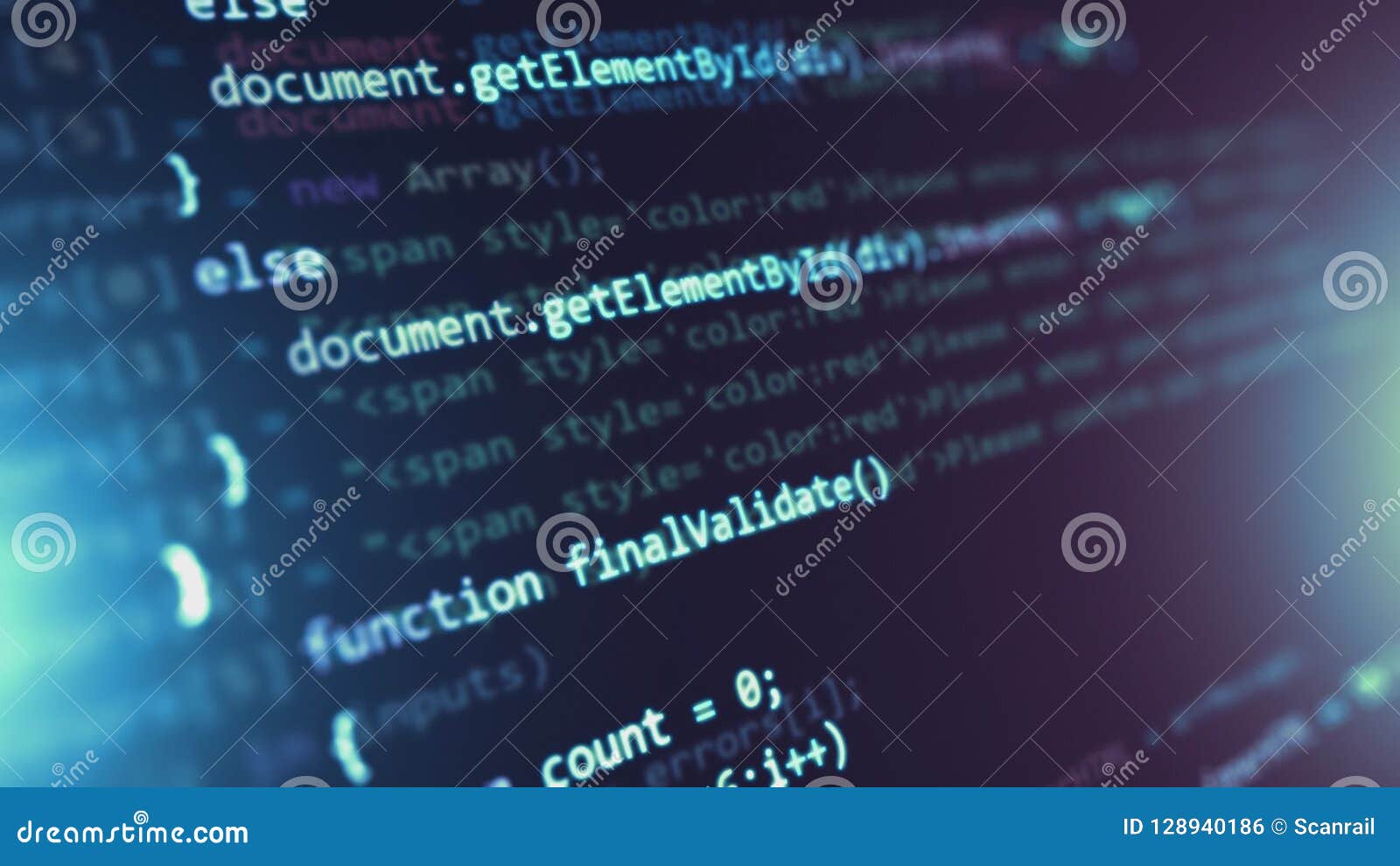 Programming Source Code Abstract Background Stock Footage - Video of ...