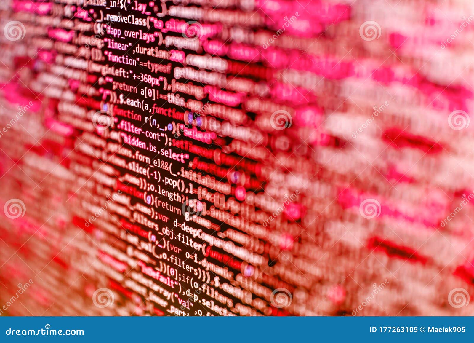 Programming Source Code Abstract Screen Of Software Developer Data Encryption Security Code On