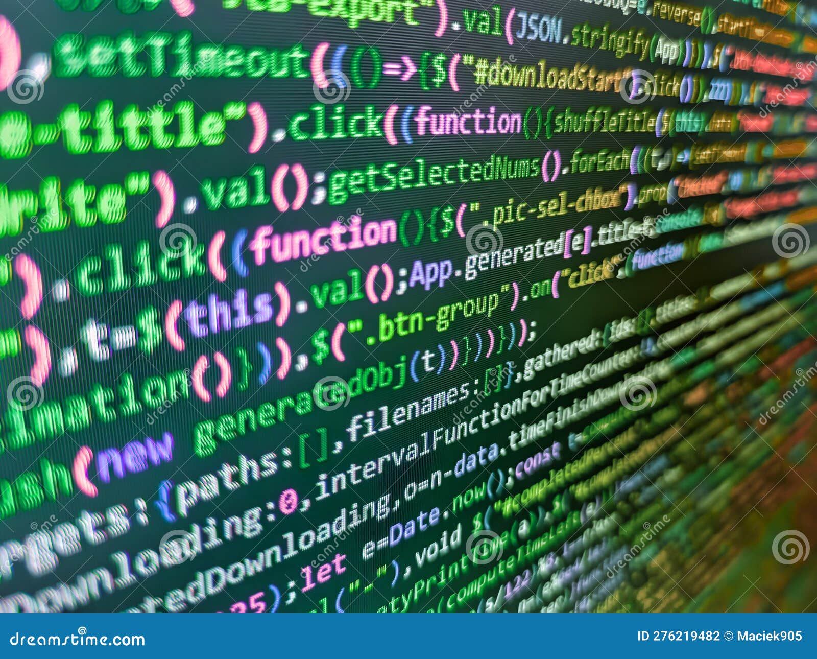 Programming Source Code Html For Website Development It Business Program Code With Display