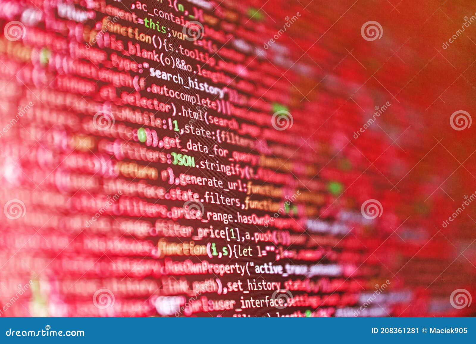 Programming Source Code Abstract Screen Of Software Developer Rnn Neural Network Source Code