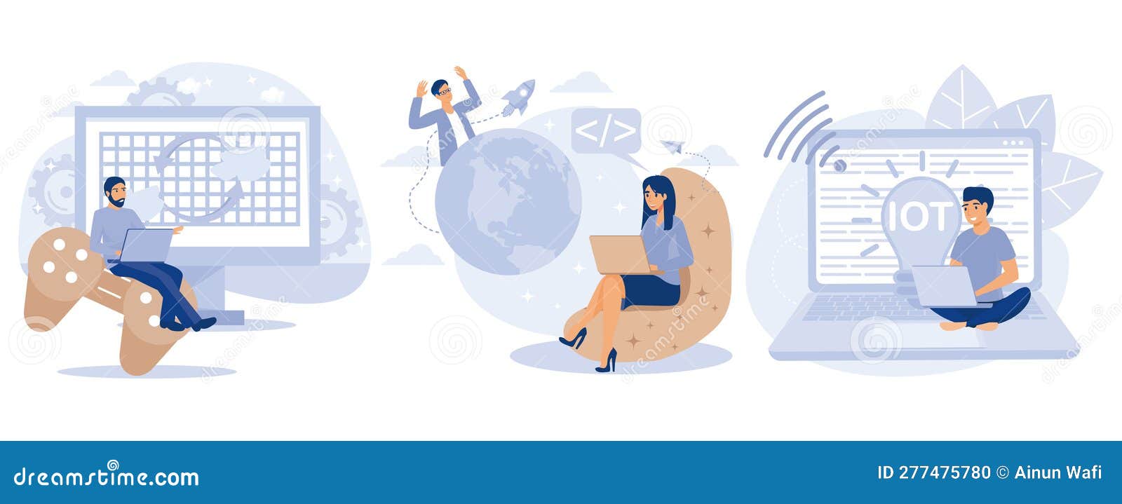 Programming Team Concept. Computer Games, Virtual World And IoT ...