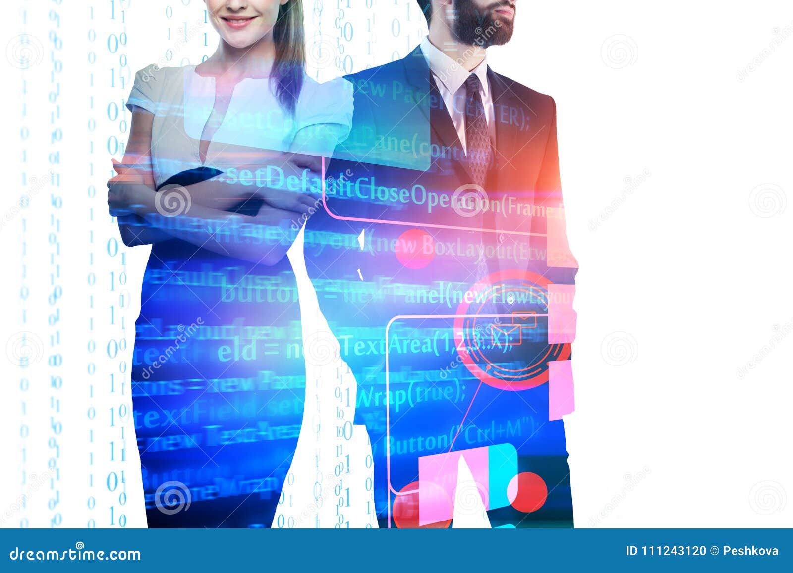 Programming and Teamwork Concept Stock Photo - Image of arms, code ...