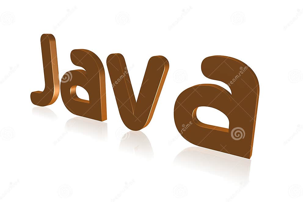 Programming Term - Java - Programming Language - 3D Image Stock ...