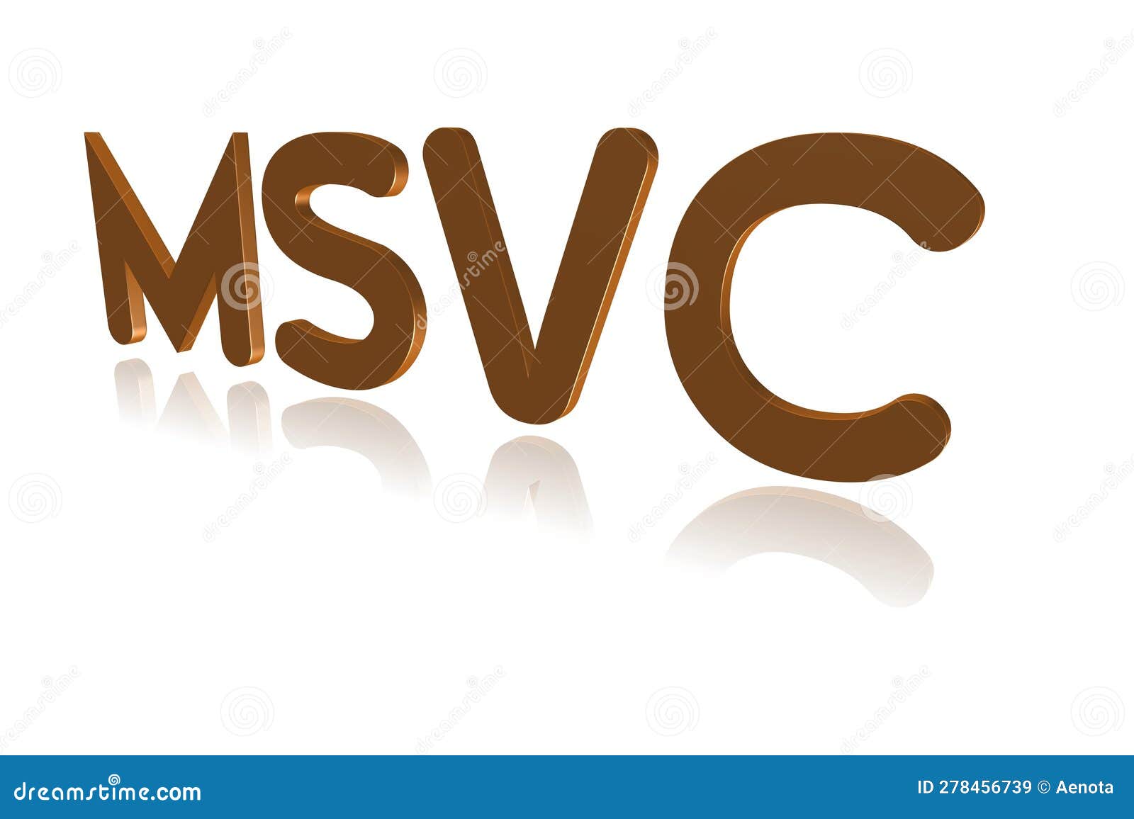 Programming Term - MSVC - 3D Image Stock Illustration - Illustration of ...