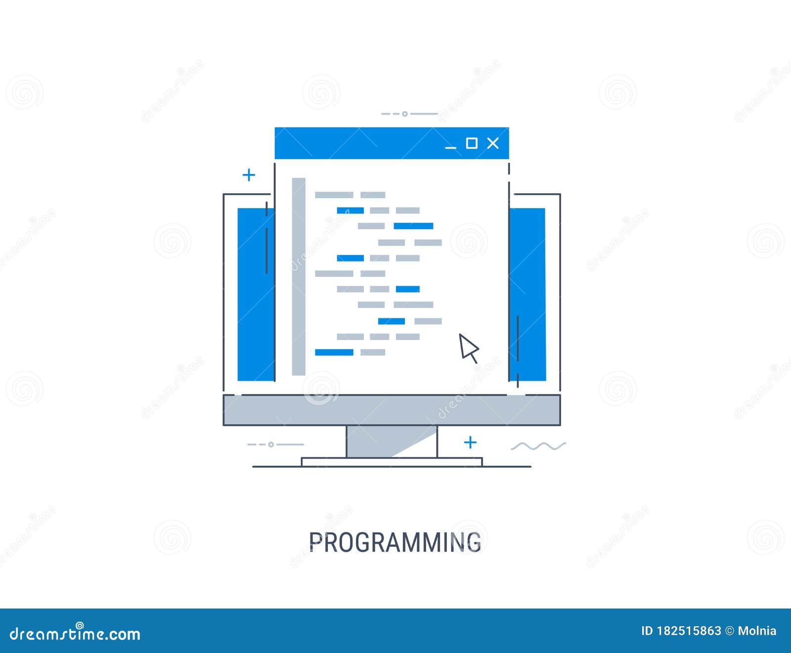 Programming And Coding Development And Debugging Stock Vector Illustration Of Development