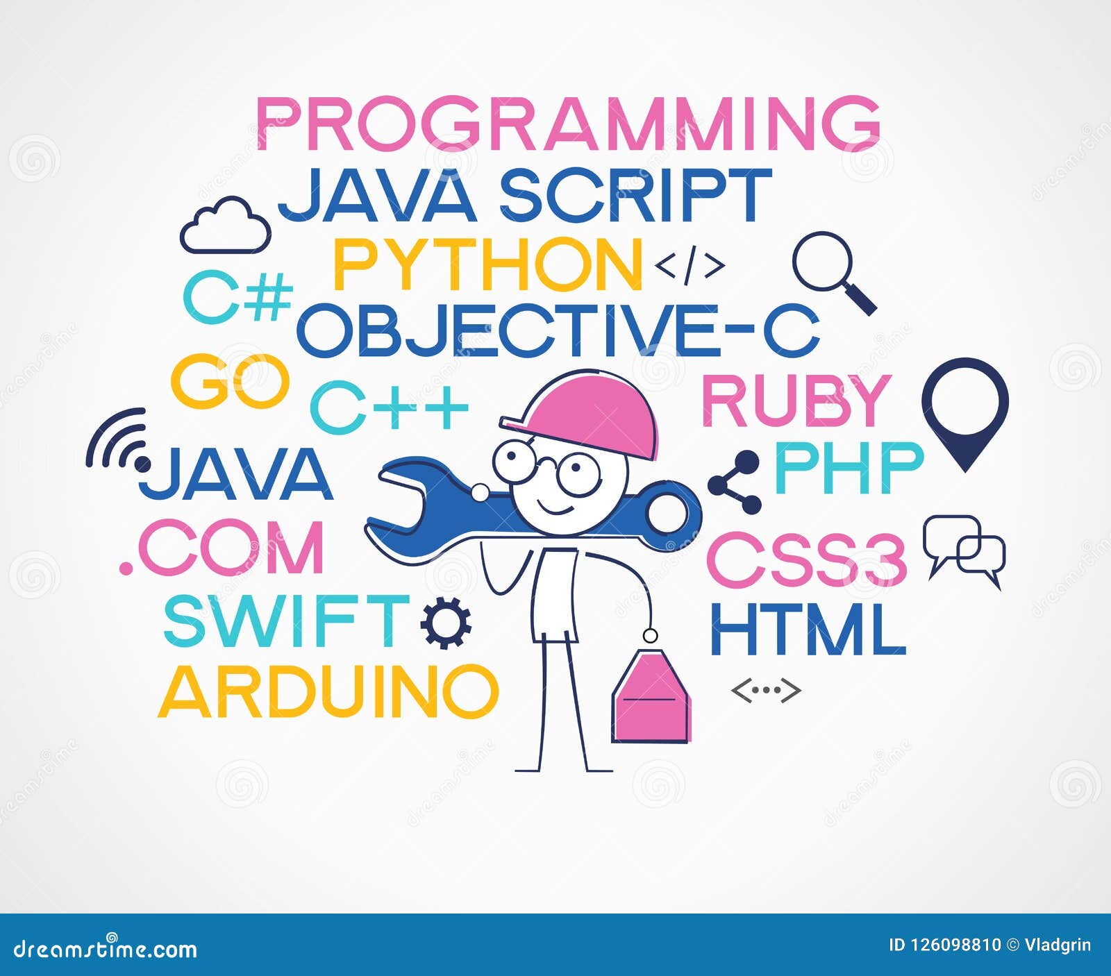 Programming web banner stock vector. Illustration of graphic - 126098810 Programming web banner stock vector. Illustration of graphic - 126098810