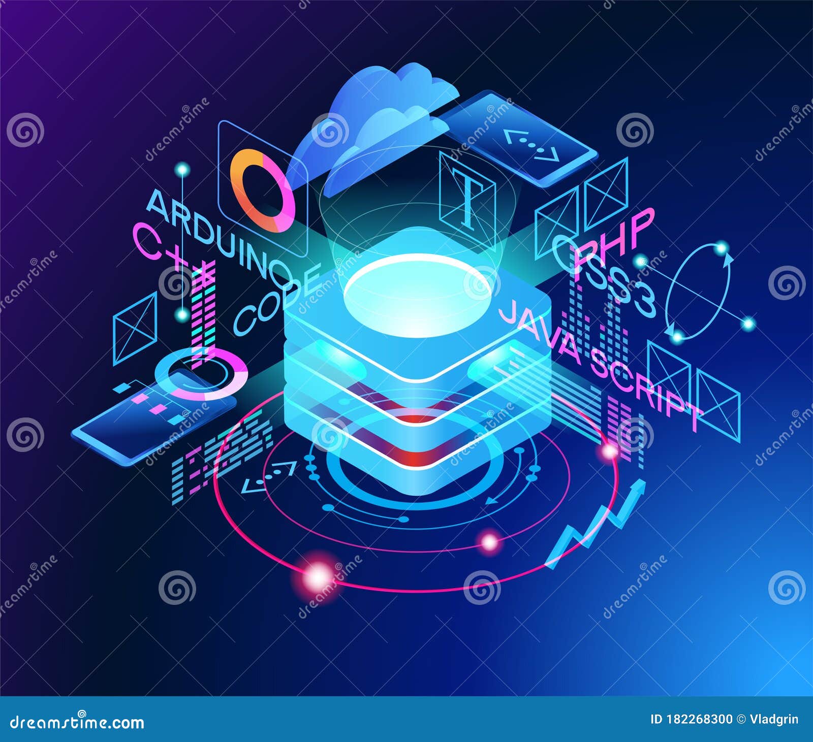 Programming web banner editorial image. Illustration of data - 182268300