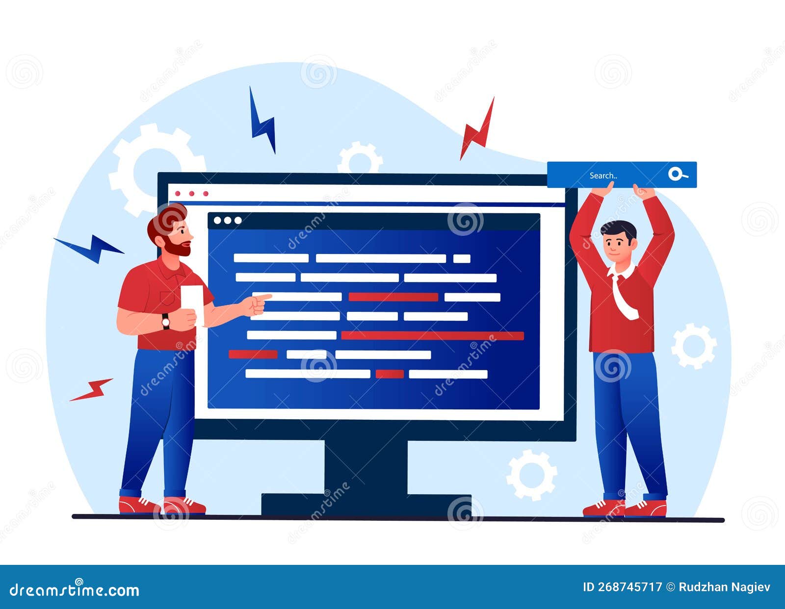 Programming and web design stock vector. Illustration of business ...