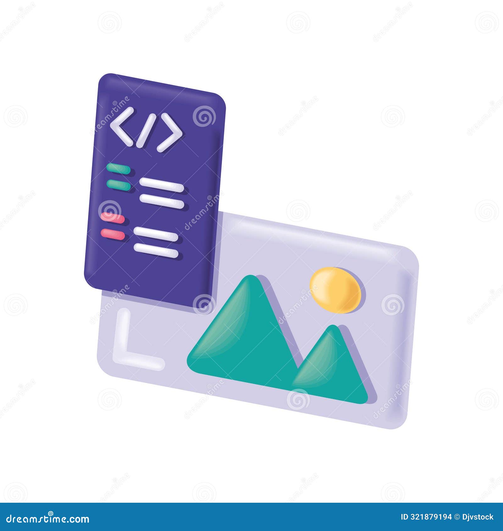 Programming Web Languages Technology Process Stock Vector ...