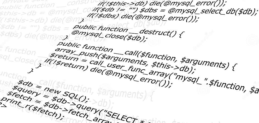 Programming Web Source Code Stock Illustration - Illustration of logic ...