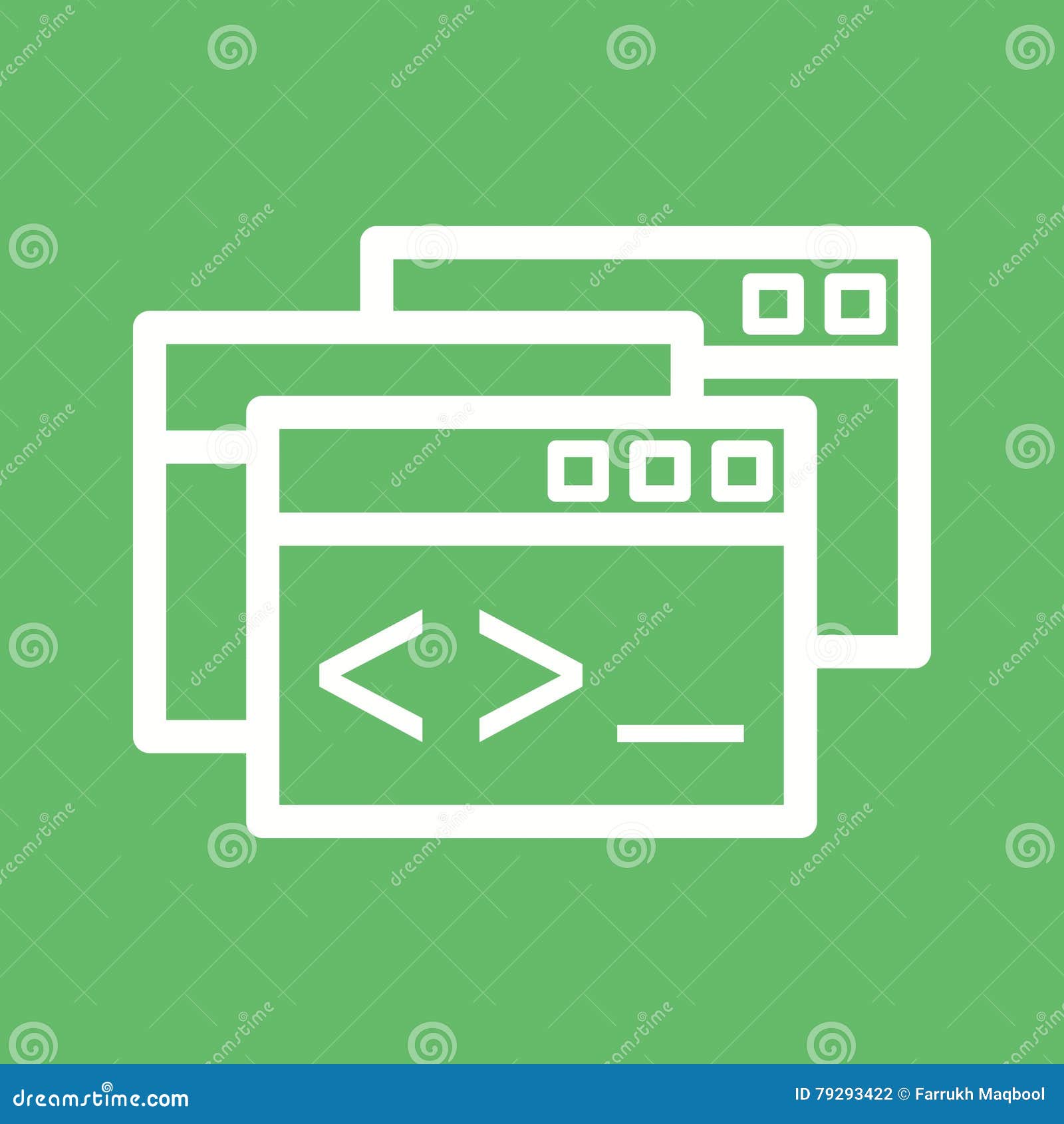 Programming Windows stock vector. Illustration of software - 79293422