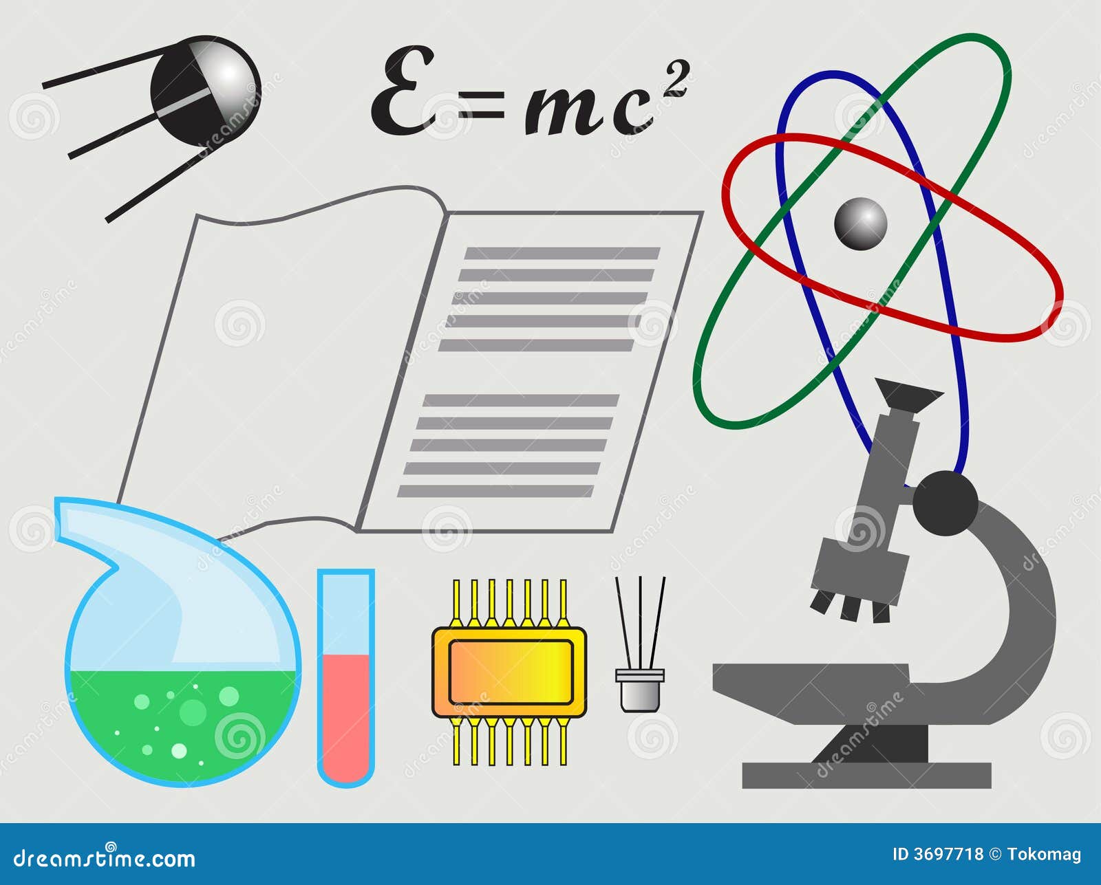 Progreso en ciencia ilustración del vector. Ilustración de concurso ...