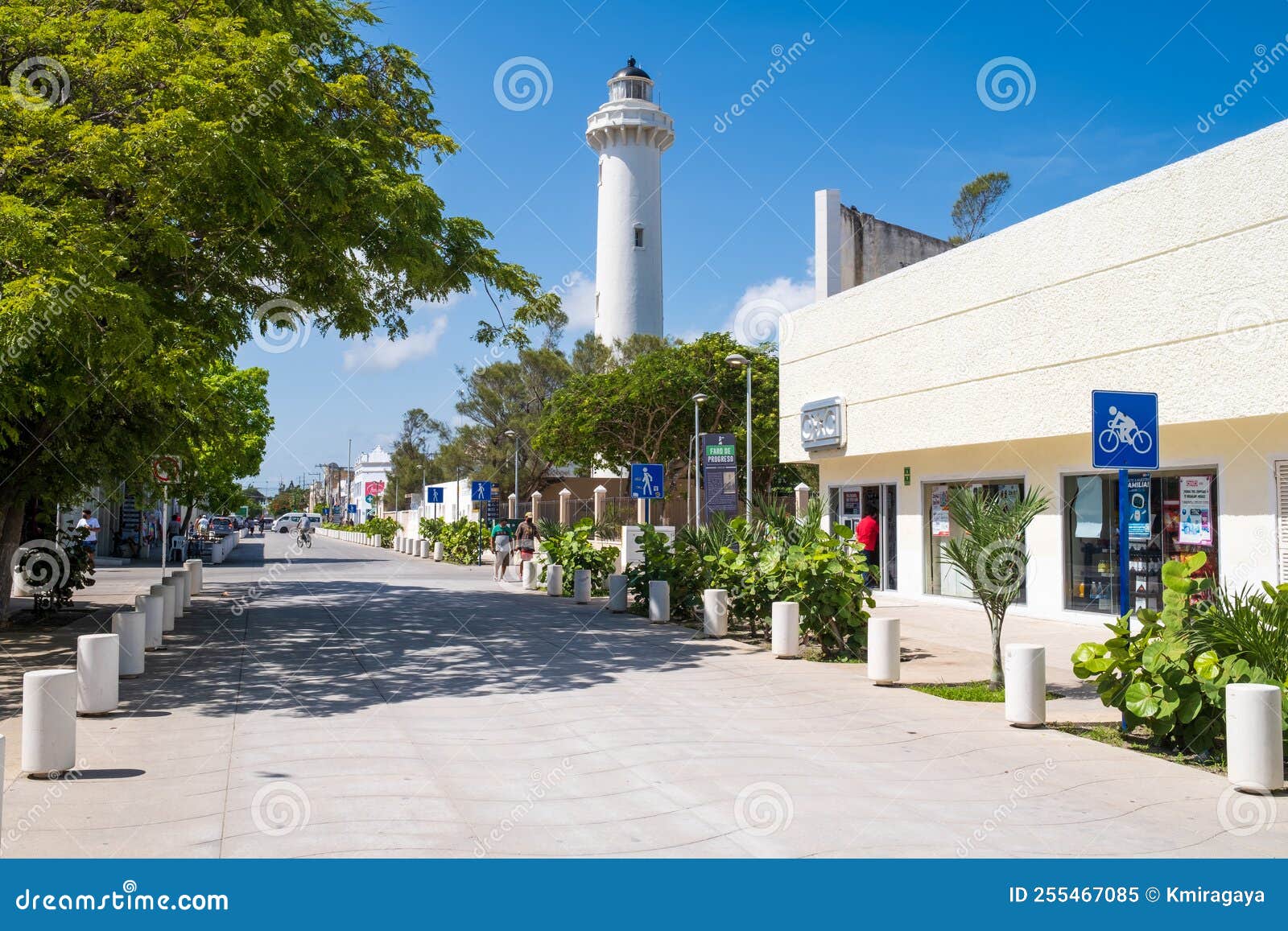 Progreso, a Popular Beach Town Near Merida in Yucatan, Mexico Editorial ...