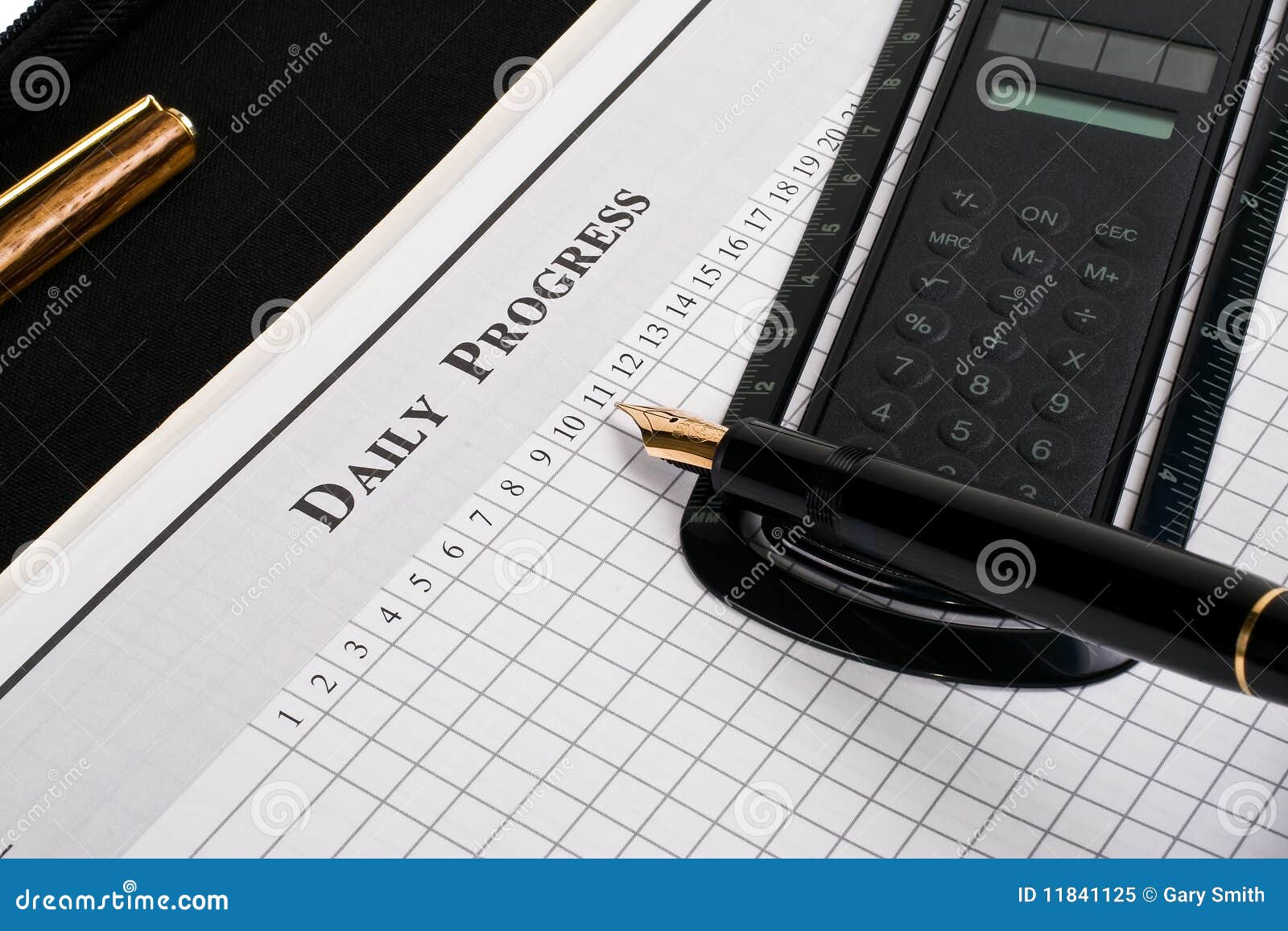 Daily Progress stock image. Image of organizer, business - 11841125