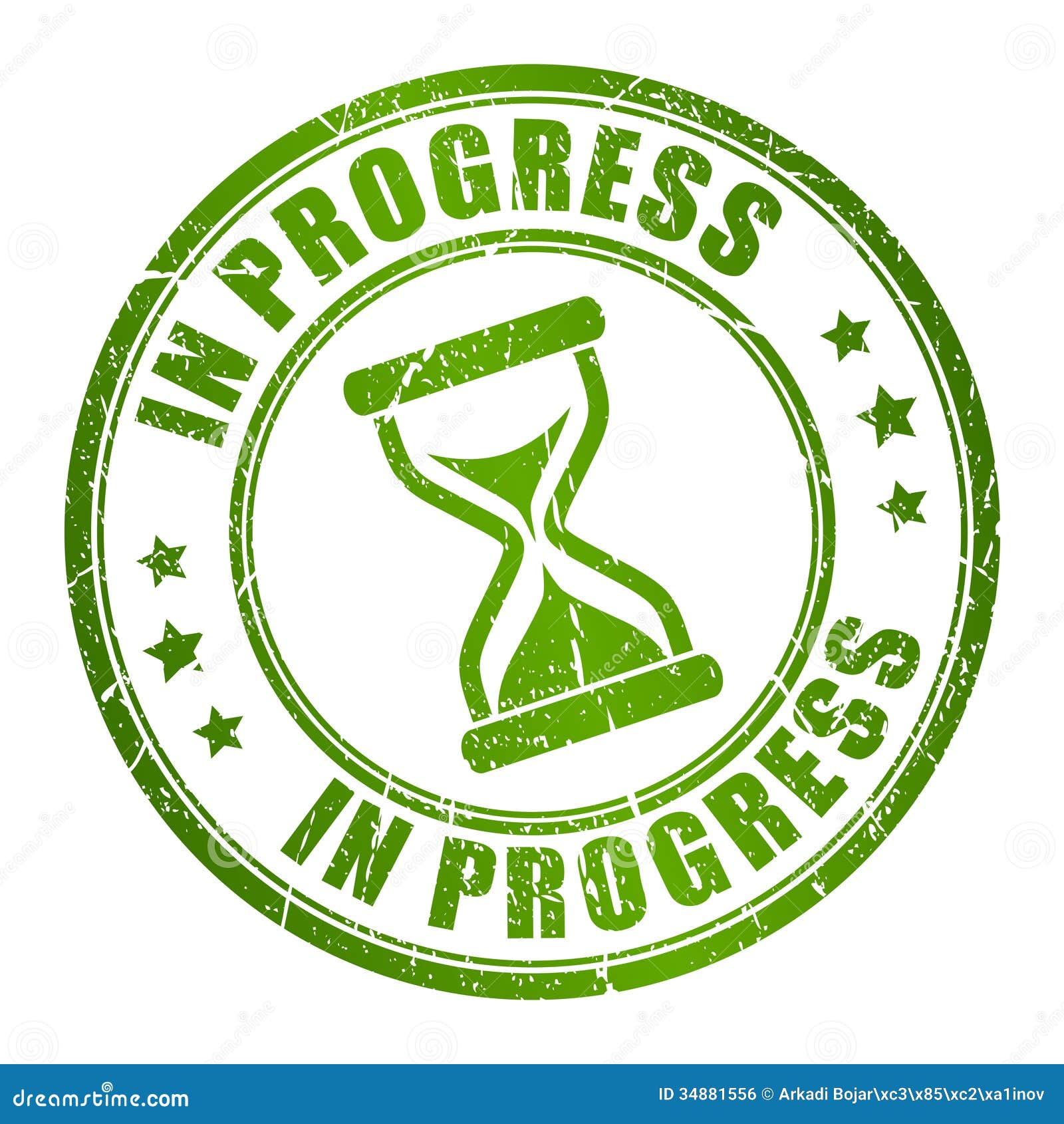 In progress ilustração do vetor. Ilustração de espere - 34881556