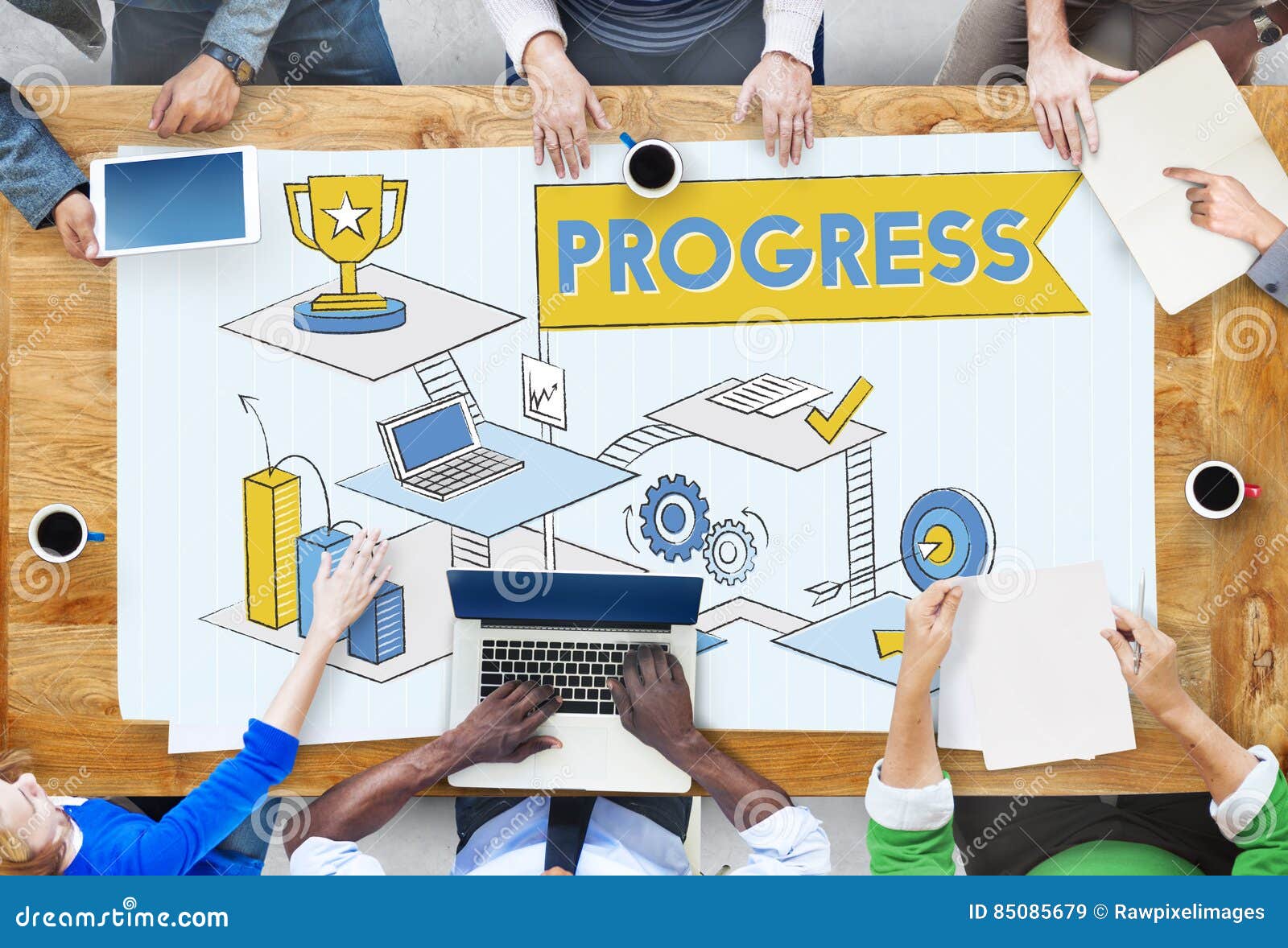 Progress Advance Growth Improvement Better Concept Stock Image - Image ...