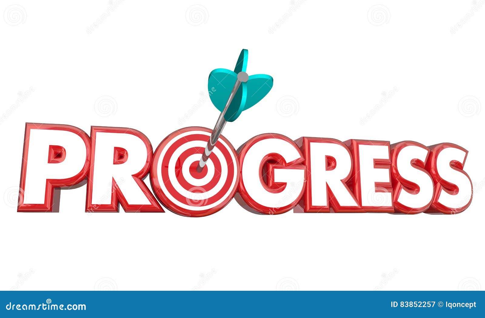 Progress Advancing Forward Movement Target Goal Stock Illustration ...