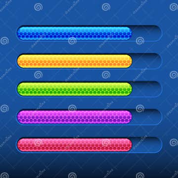 Progress bar stock vector. Illustration of green, shape - 41677563