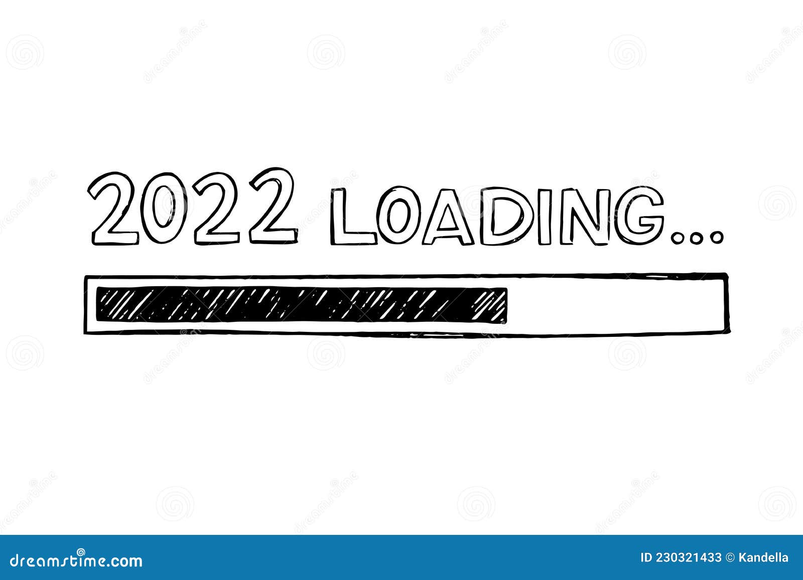 Progress Bar in Doodle Sketch Style Stock Vector - Illustration of ...