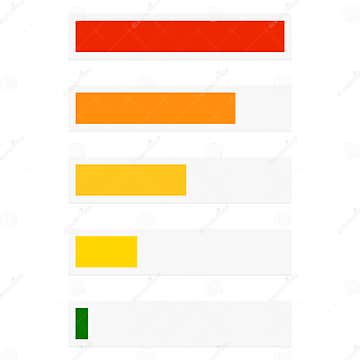Progress Bar, Level Indicator in Perspective. 6-step Progress Stock ...