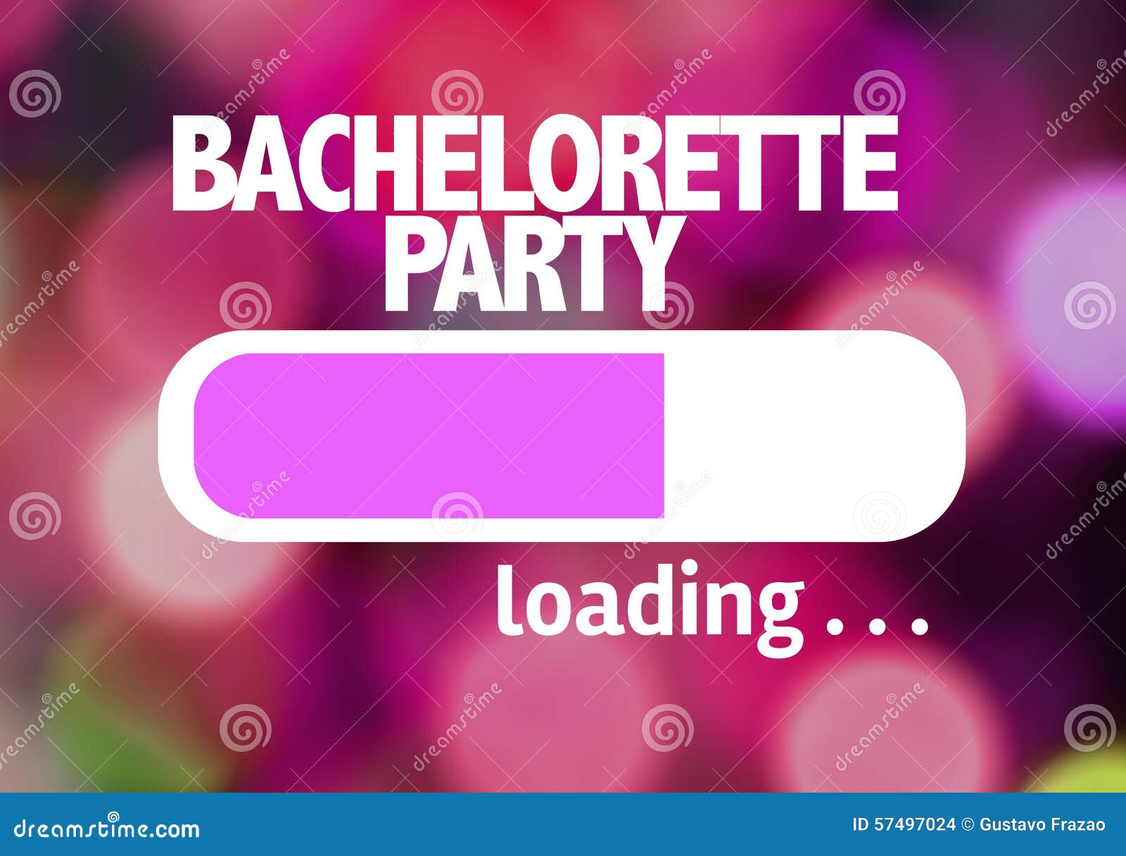 Progress Bar Loading with the Text: Bachelorette Party Stock Photo ...
