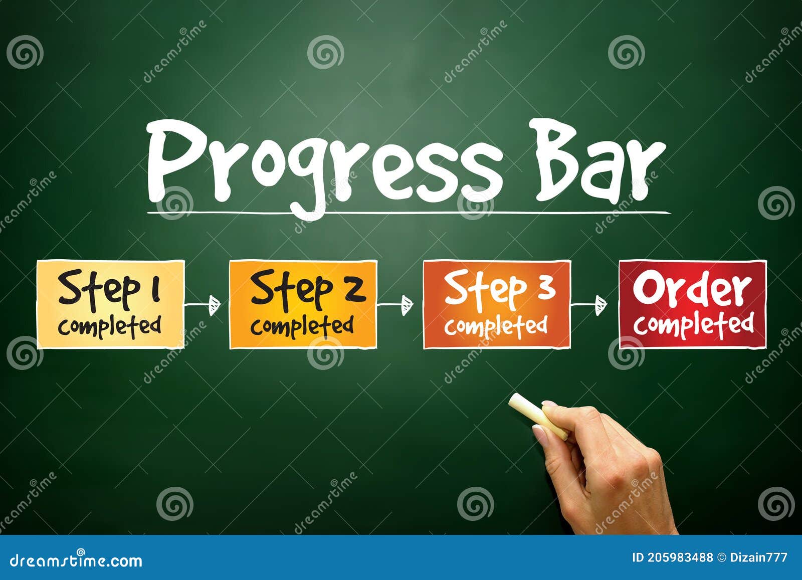 Progress Bar process stock photo. Image of elements - 205983488