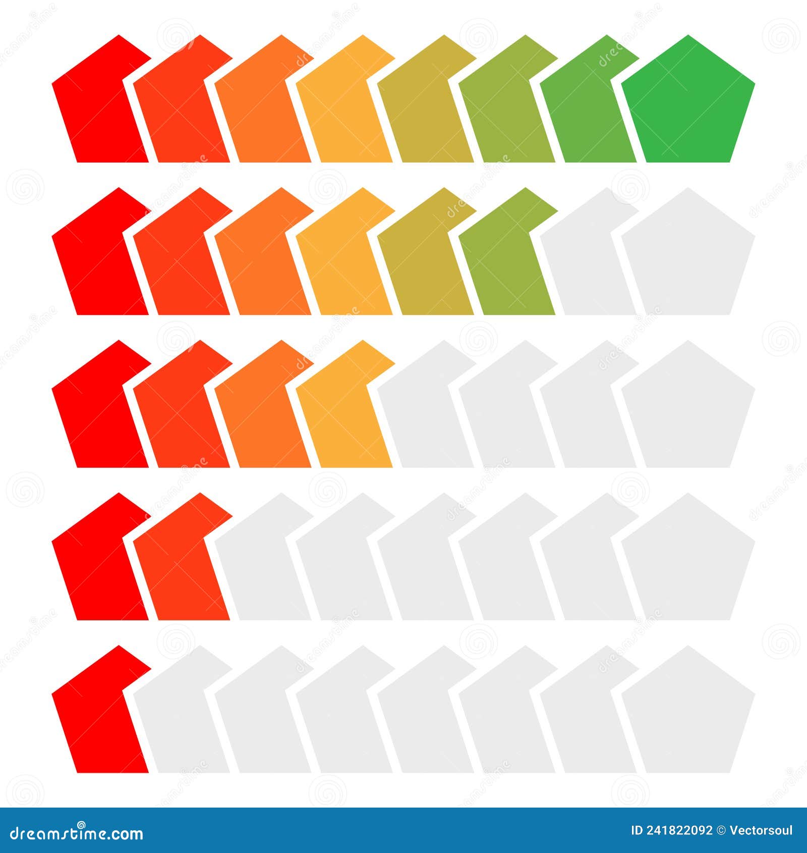 Progress Bar. Steps, Phases, Level Indicator. Yardstick Meter. Rank ...