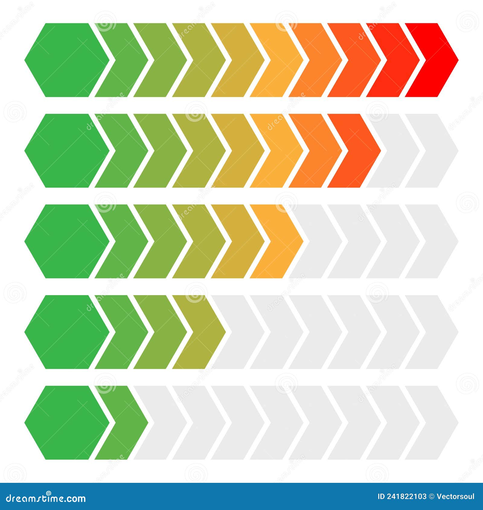 Progress Bar. Steps, Phases, Level Indicator. Yardstick Meter Stock ...
