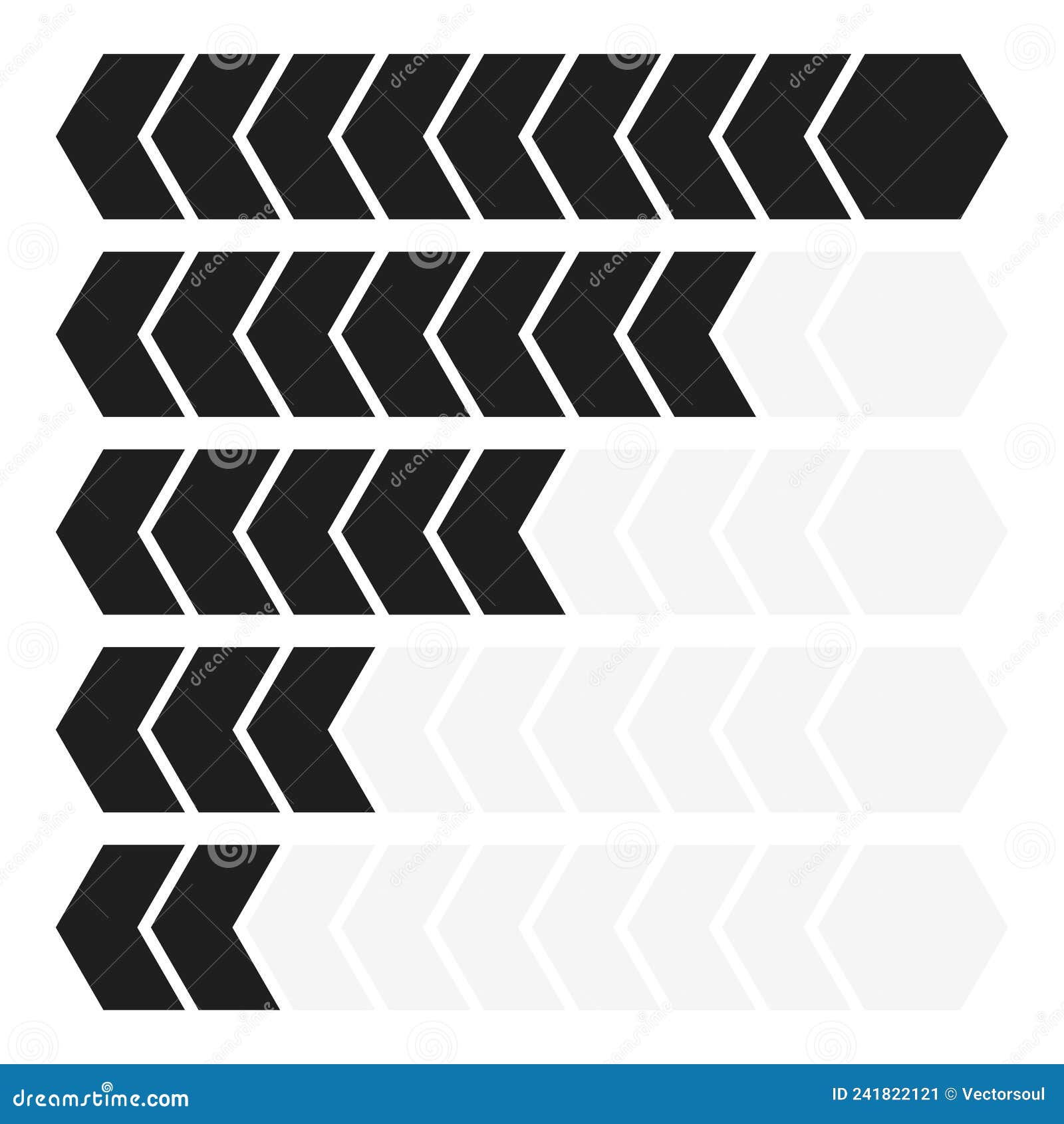 Progress Bar. Steps, Phases, Level Indicator. Yardstick Meter Stock ...