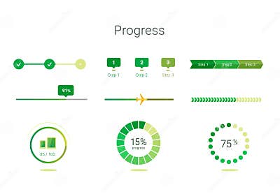 Progress Bar User Interface Design Stock Vector - Illustration of ...