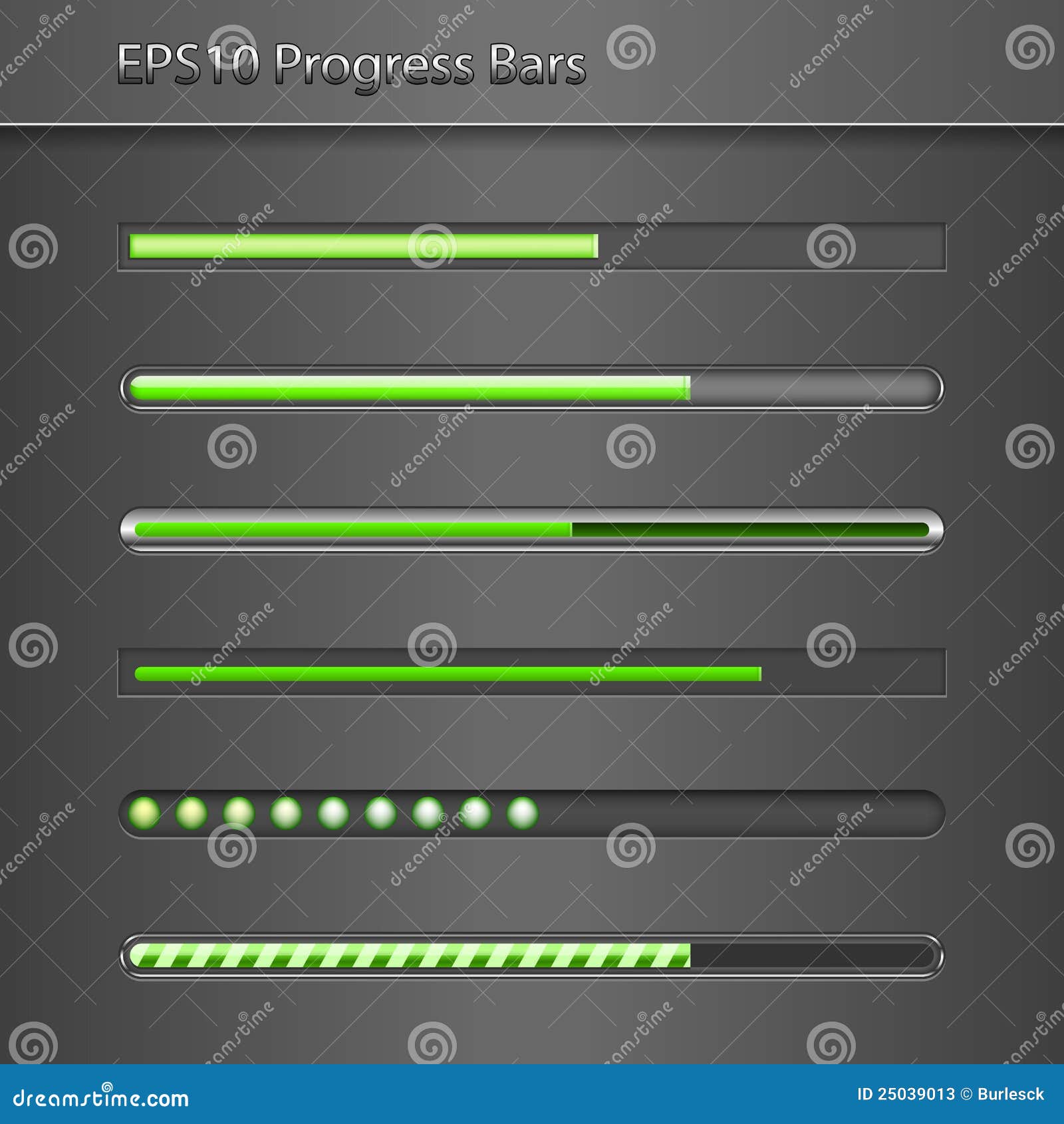 Progress Bars stock vector. Illustration of load, information - 25039013