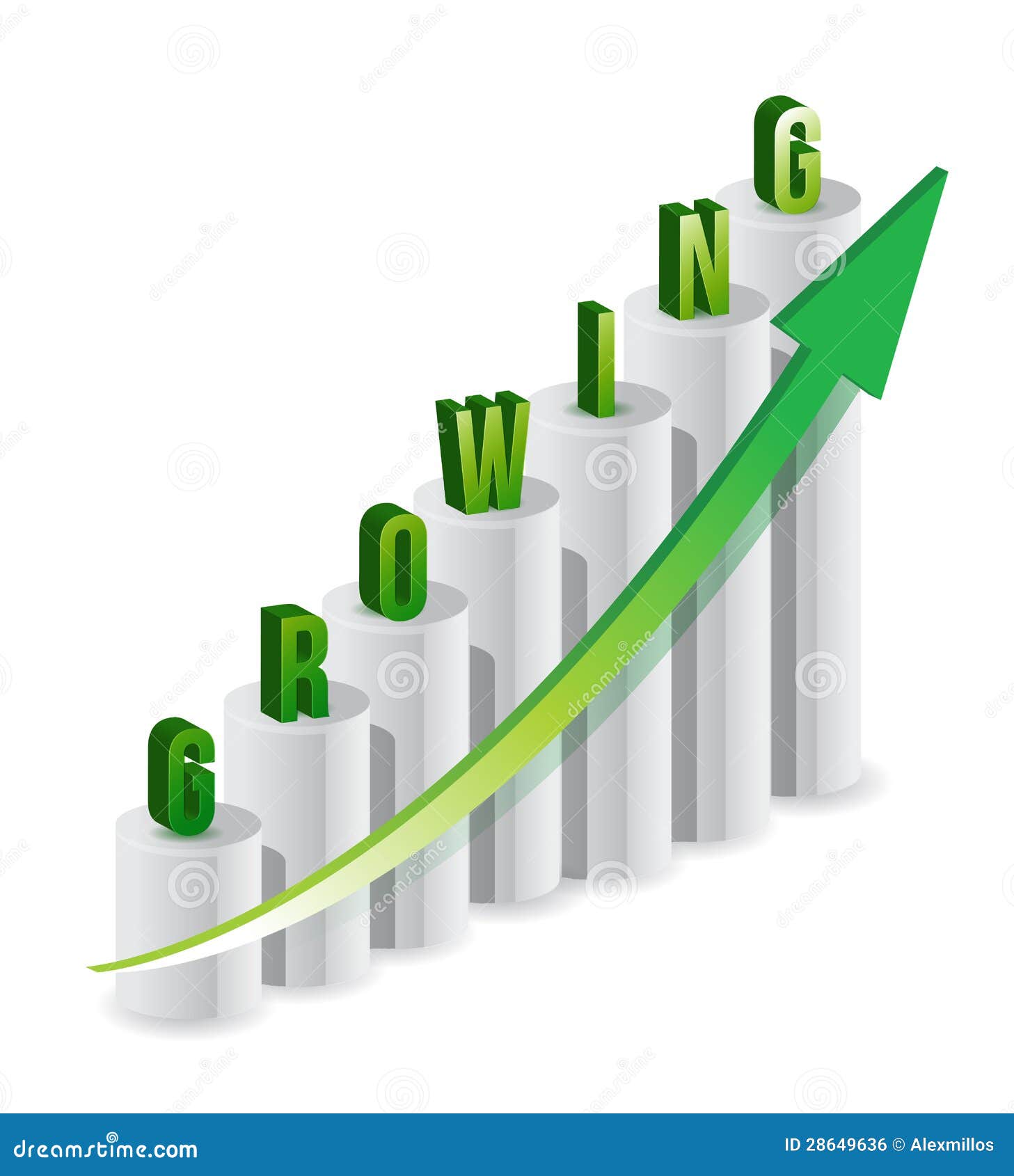 Progress Bars Having Text Growing Stock Illustration - Illustration of ...