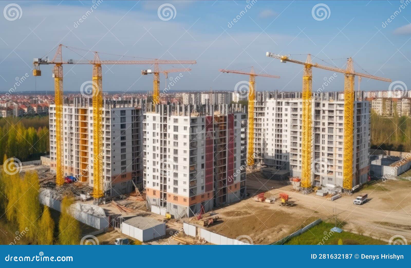 Progress of Building New Multi-storey Houses with Bricks and Steel ...