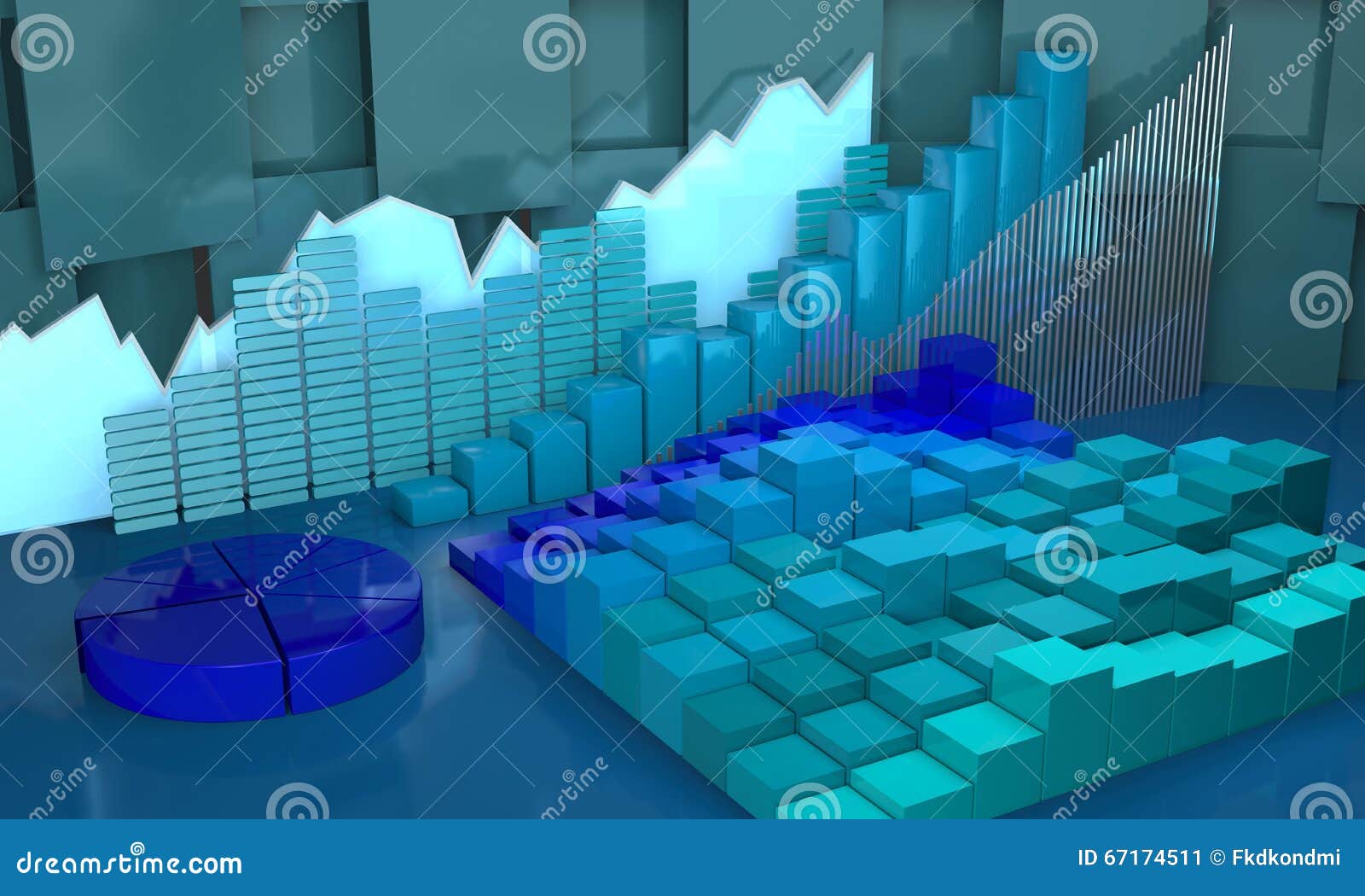 Progress in Business Abstract Background. Stock Illustration ...