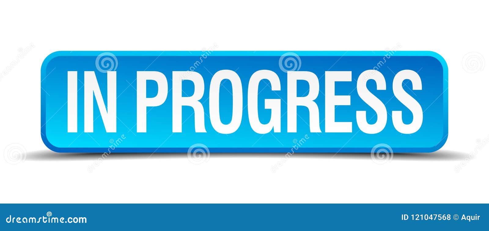 In progress button stock vector. Illustration of note - 121047568