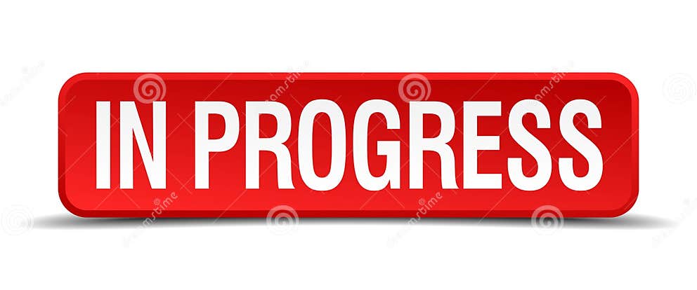 In progress button stock vector. Illustration of website - 121047635