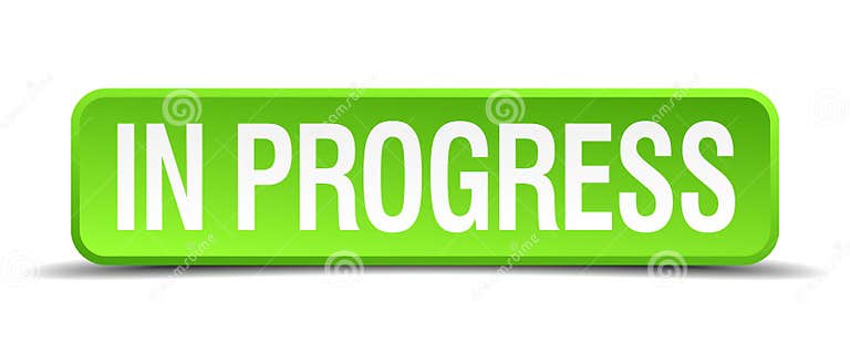 In progress button stock vector. Illustration of modern - 121127676