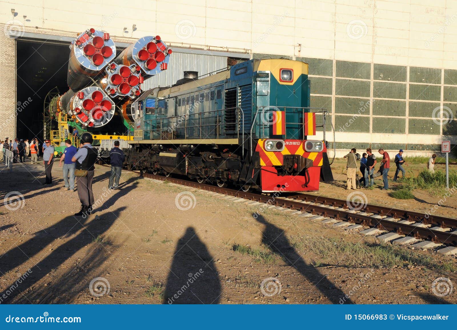 Progress Cargo Spacecraft Roll-out Editorial Stock Photo - Image of ...
