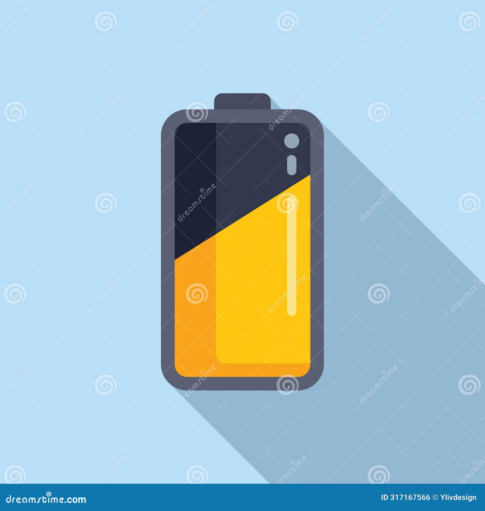 Progress Charging Indicator Icon Flat Vector. Battery Process Stock ...