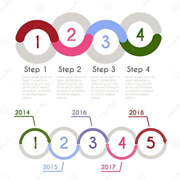 Progress Chart Statistic Concept. Infographic Template for Presentation ...