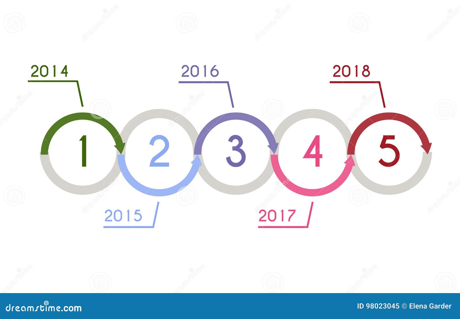 Progress Chart Statistic Concept. Infographic Template for Presentation ...