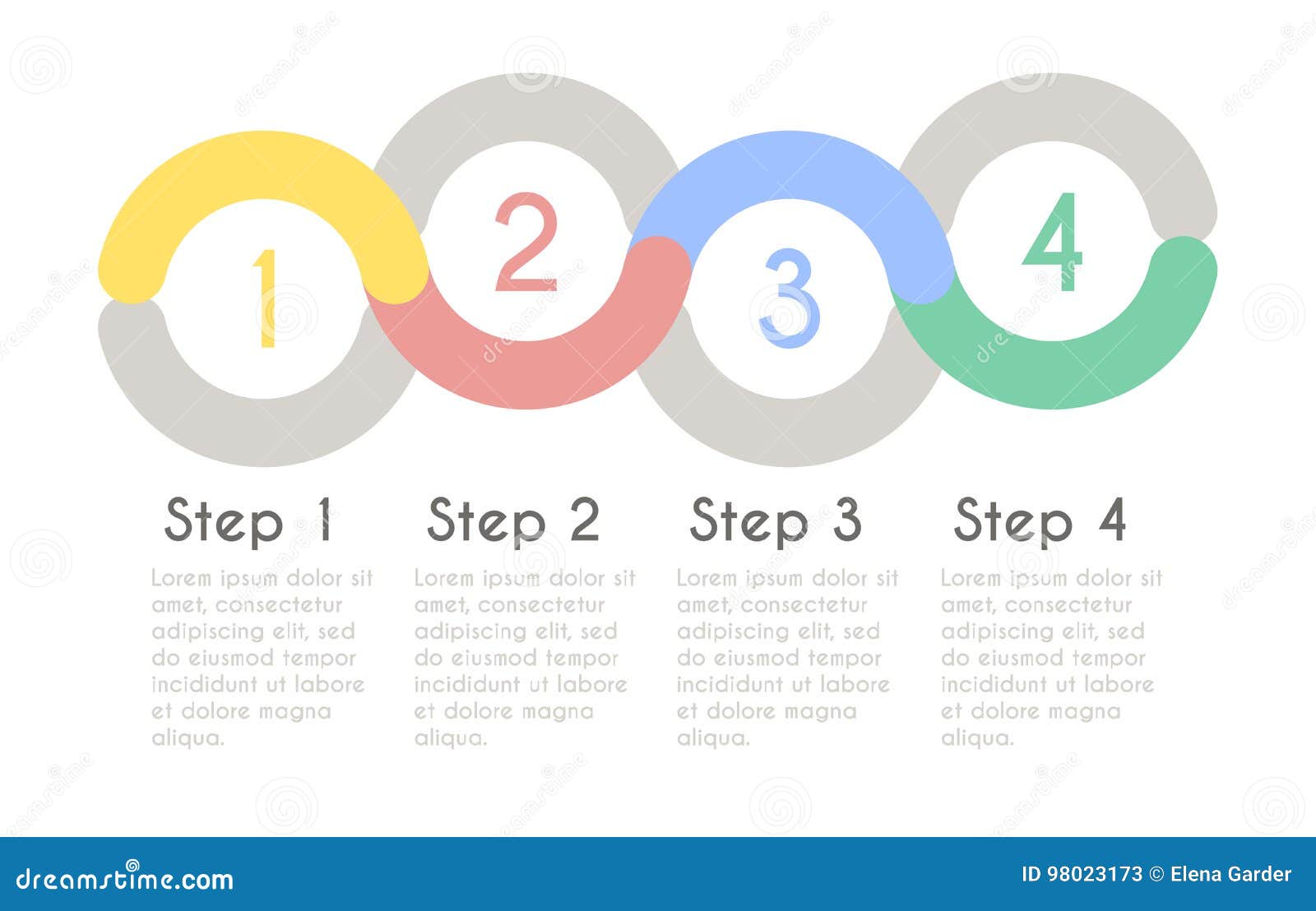 Progress Chart Statistic Concept. Infographic Template for Presentation ...