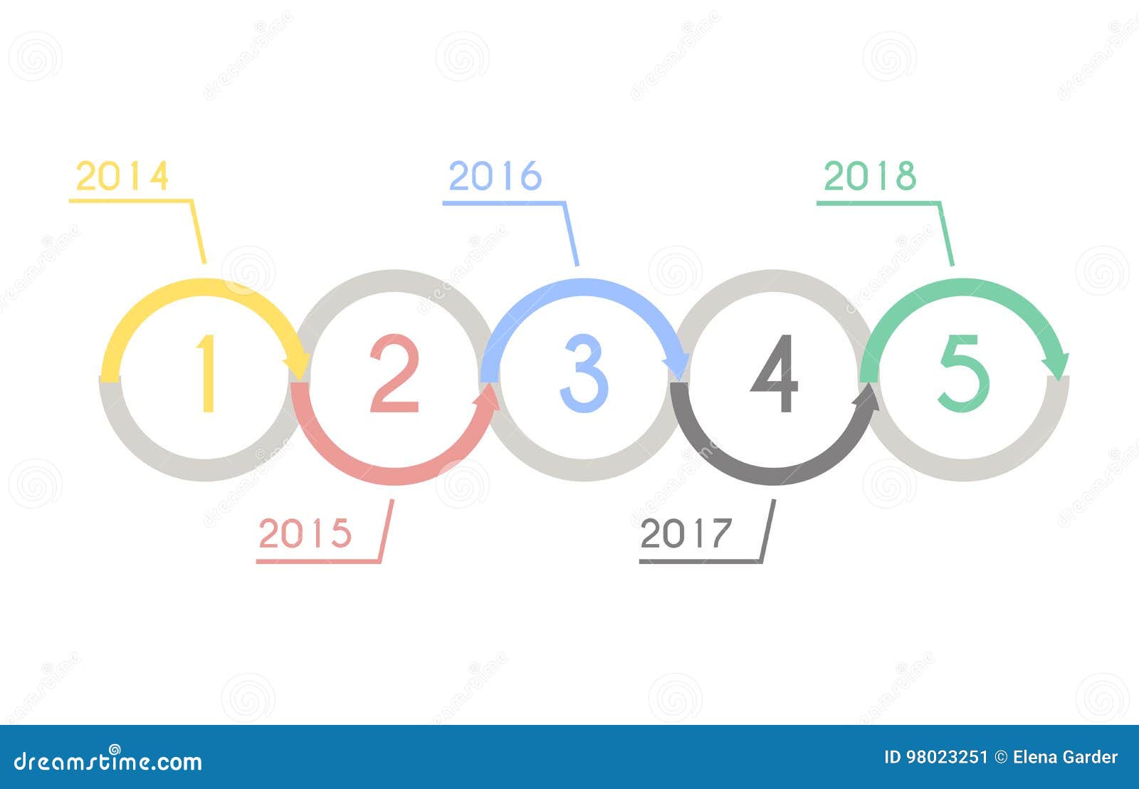 Progress Chart Statistic Concept. Infographic Template for Presentation ...