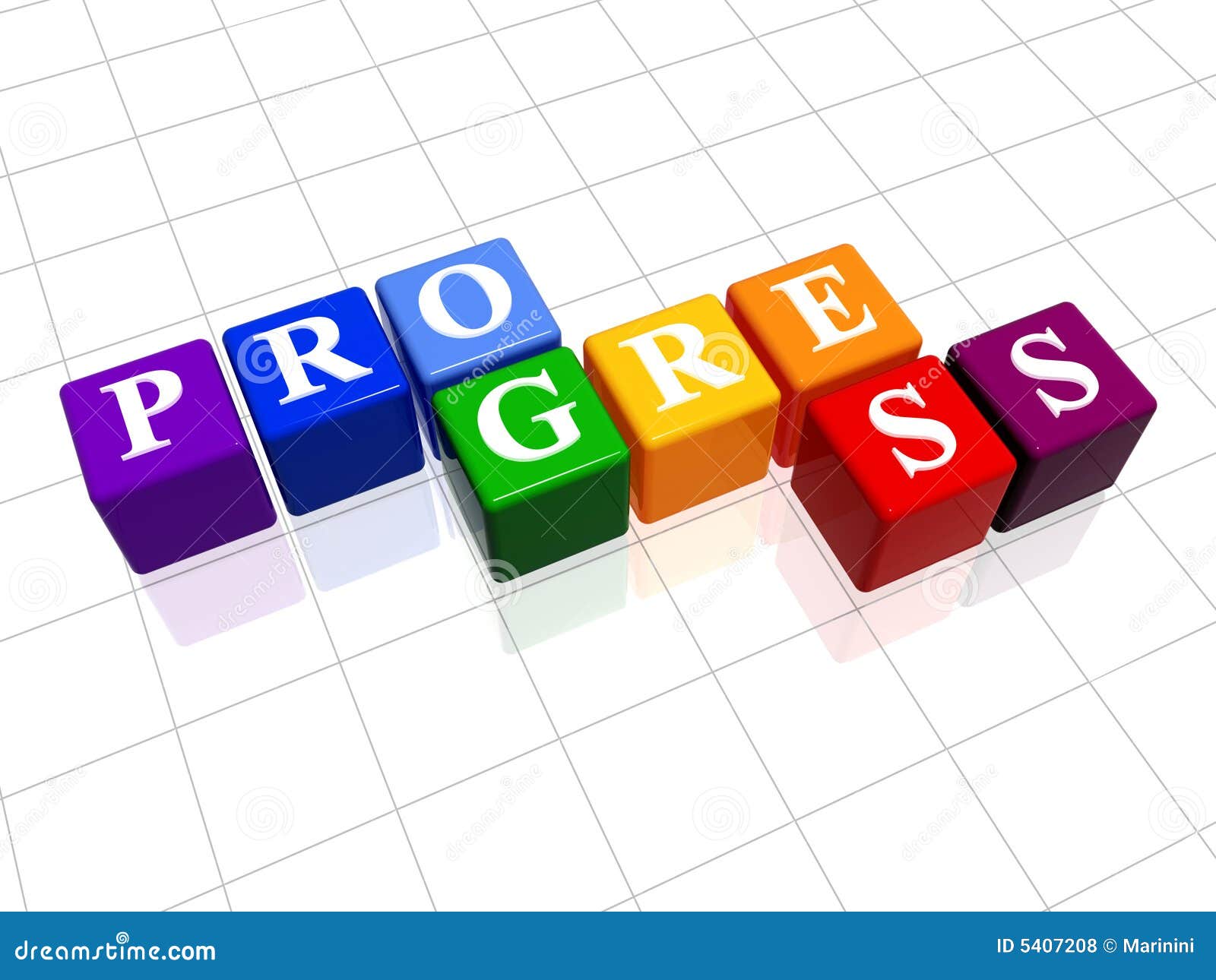 Progress in colour stock illustration. Illustration of business - 5407208